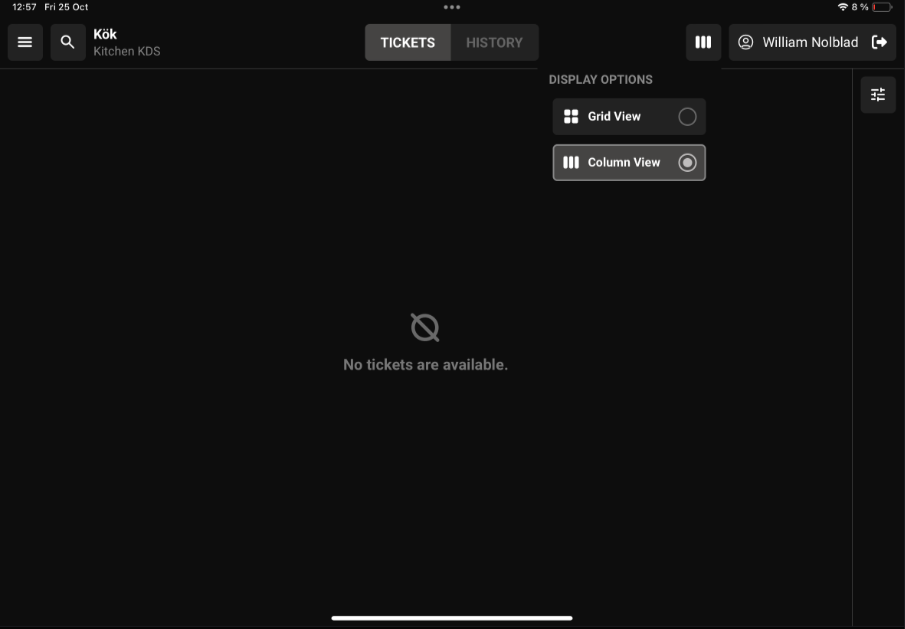 Ändra default "Display option" och "Filter>Sort" - Ancon Cloud