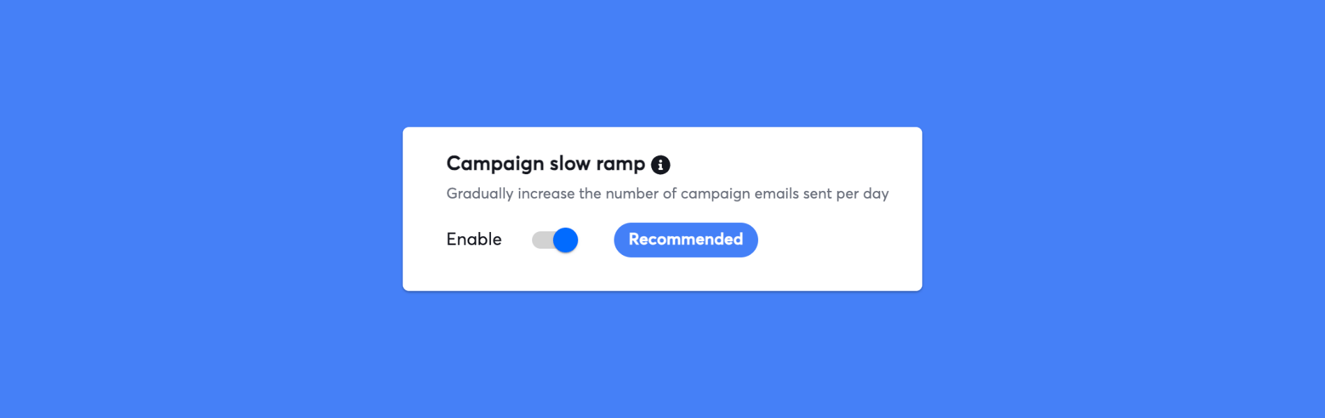 New Feature - Campaign Slow Ramp 📈